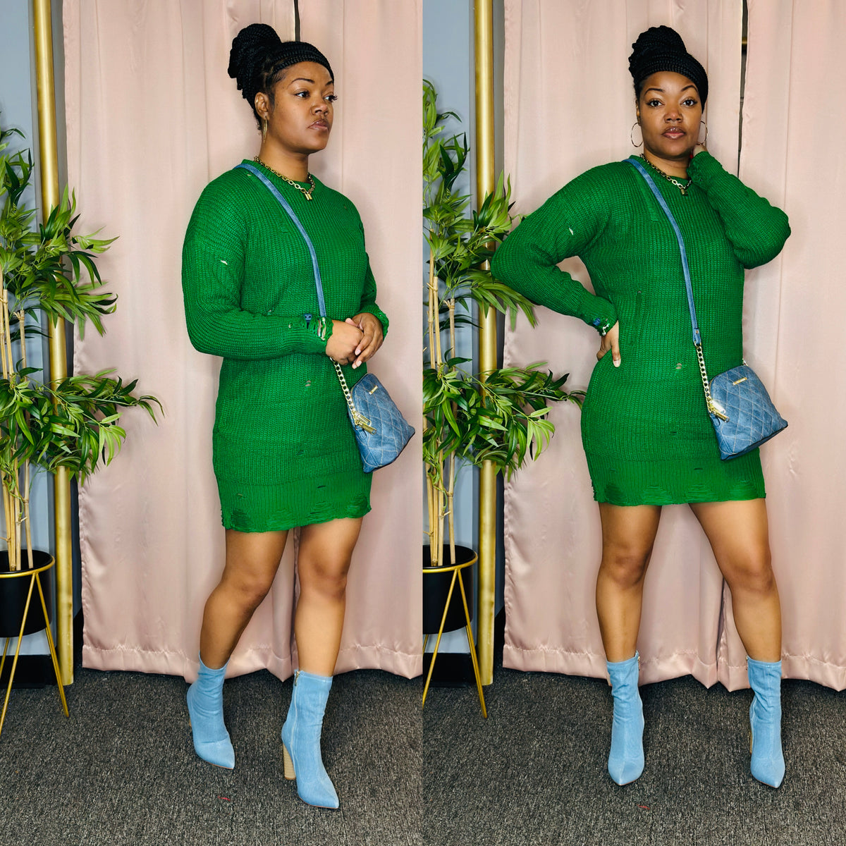 DISTRESSING ME OUT DRESS – KHAREENA K’ KOLLECTION